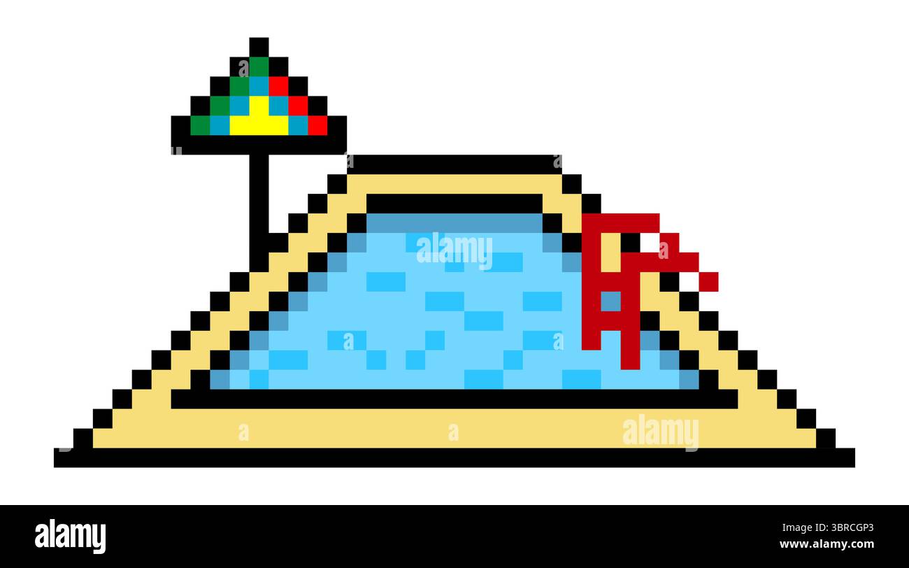 Style villa pool Cut Out Stock Images & Pictures - Alamy