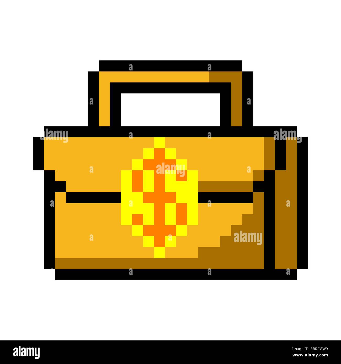 Money briefcase in pixel art style Stock Vector Image & Art - Alamy