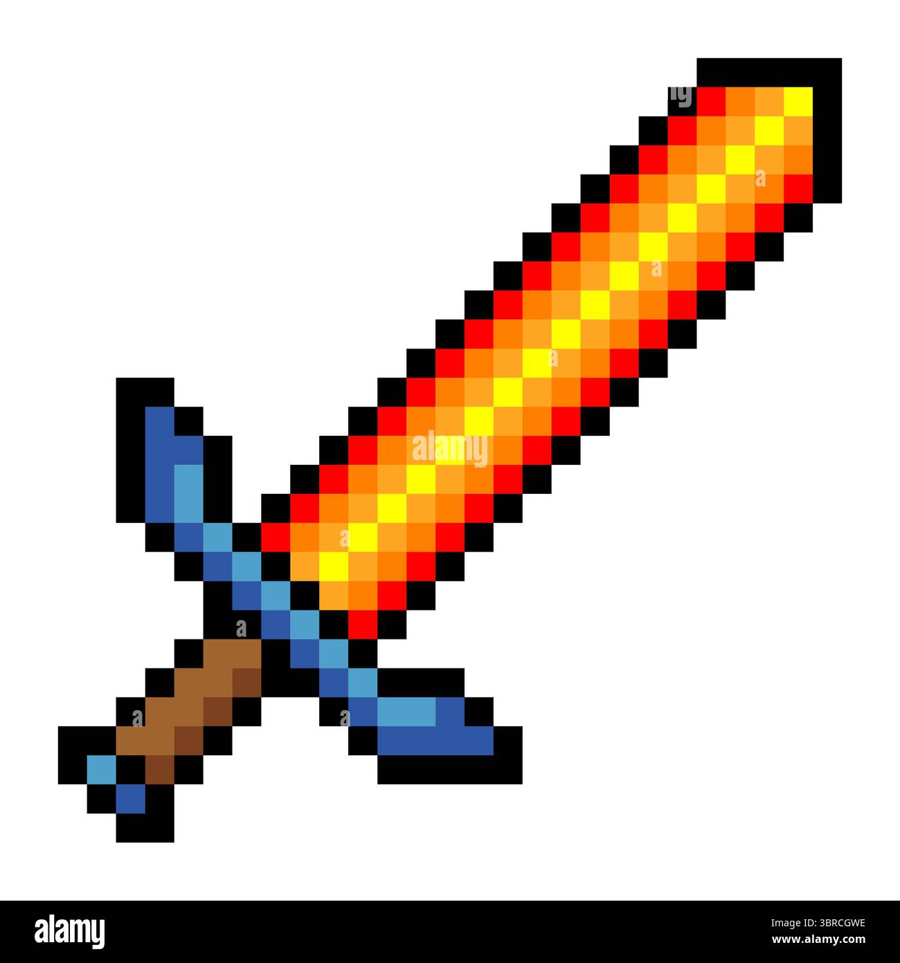 Animation pixel art cartoon gun hi-res stock photography and images - Alamy