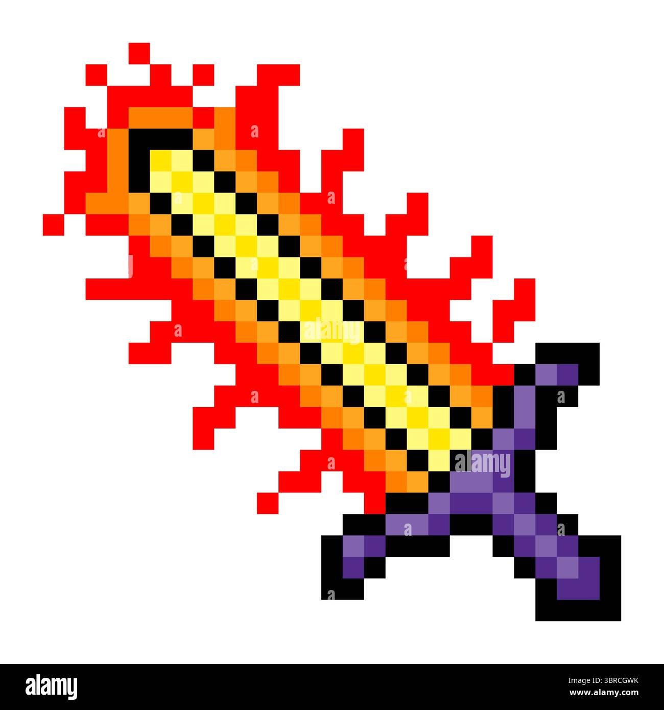 Animation pixel art cartoon gun hi-res stock photography and images - Alamy