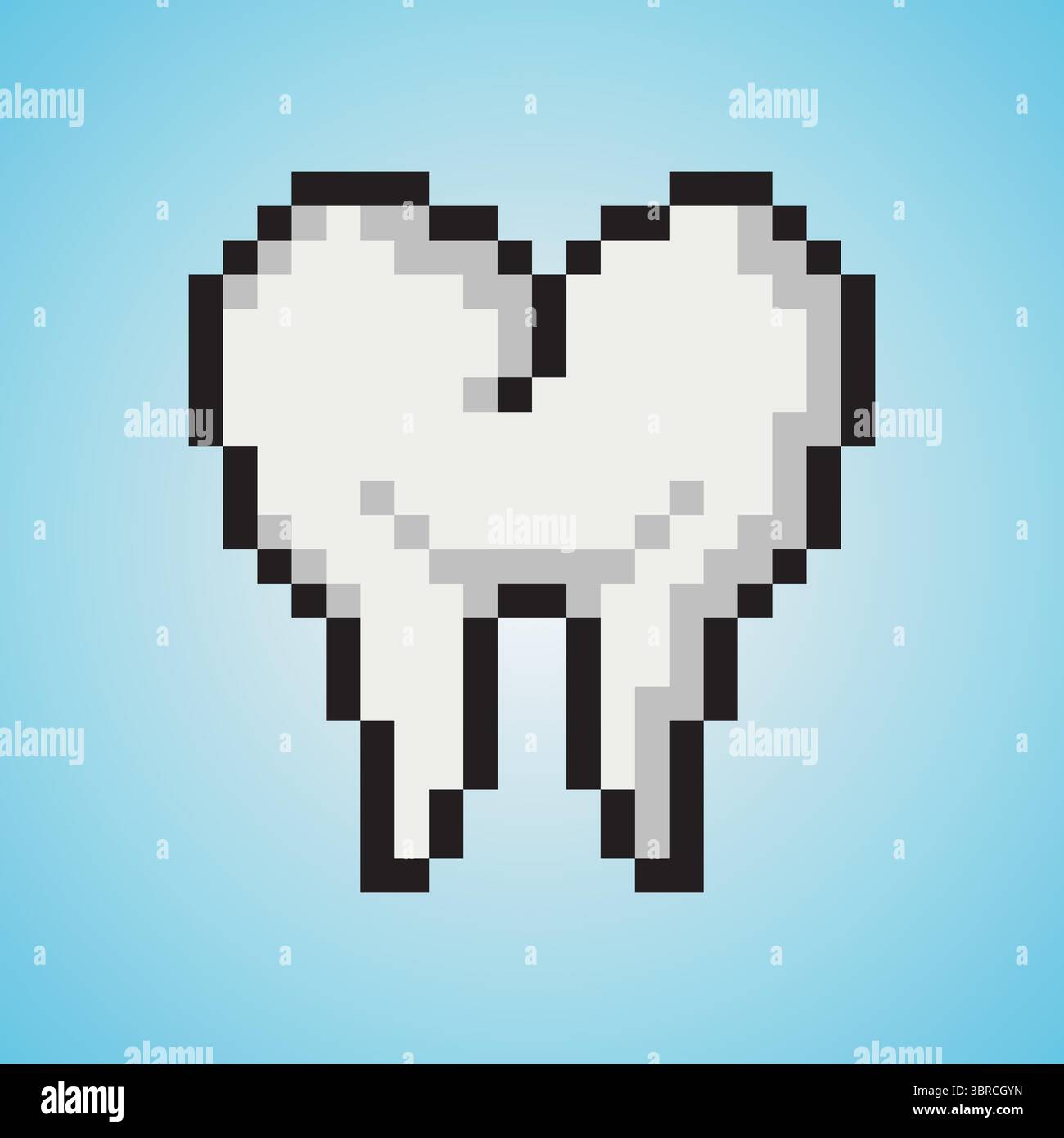 Tooth in pixel art style Stock Vector Image & Art - Alamy