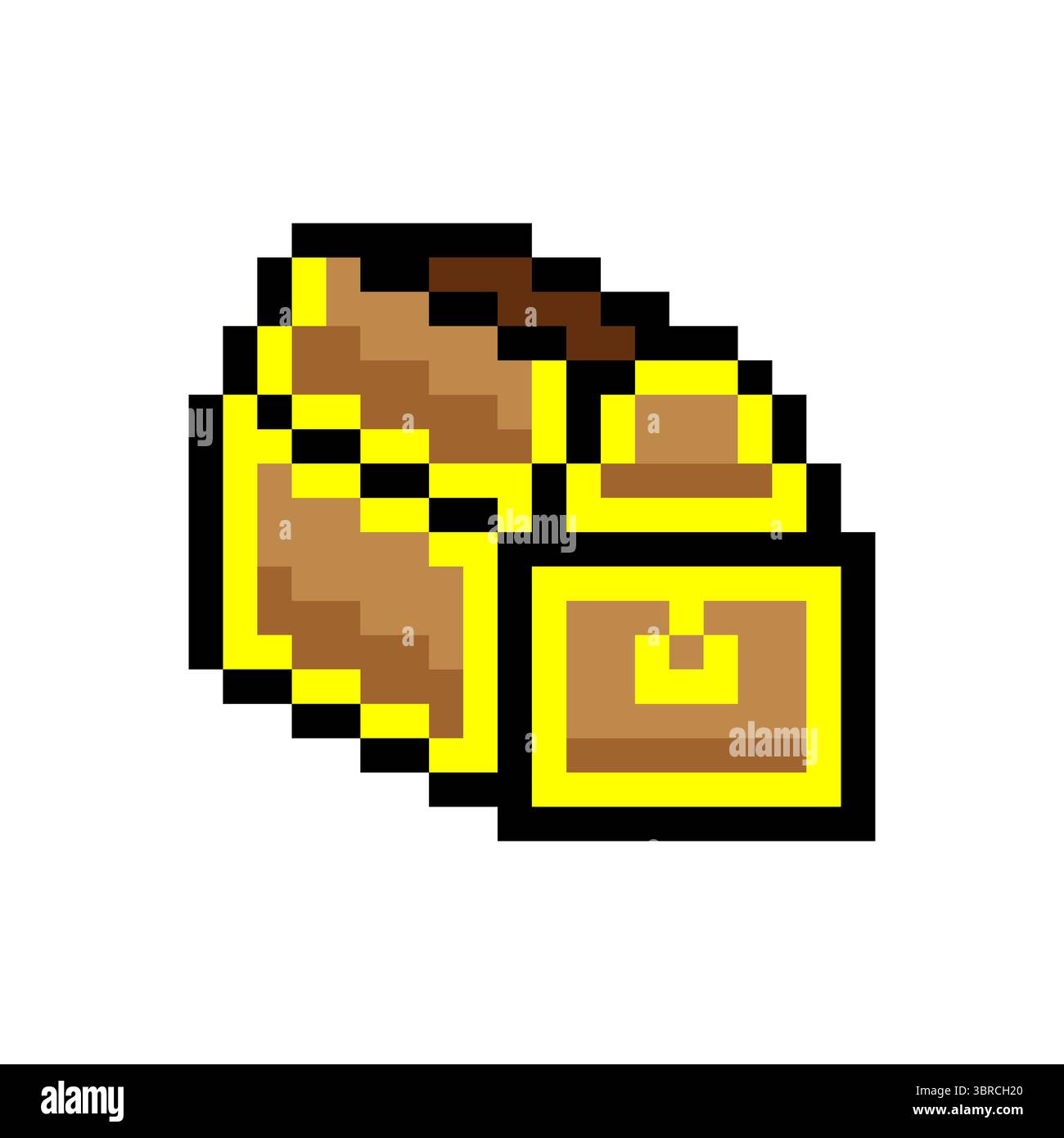 Pixel coin icon retro Cut Out Stock Images & Pictures - Alamy