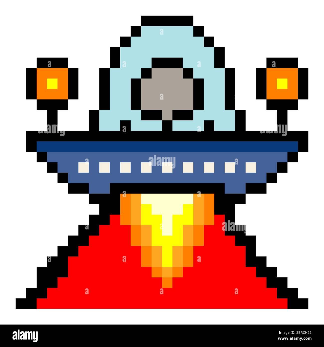 Pixel art space alien Stock Vector Images - Alamy