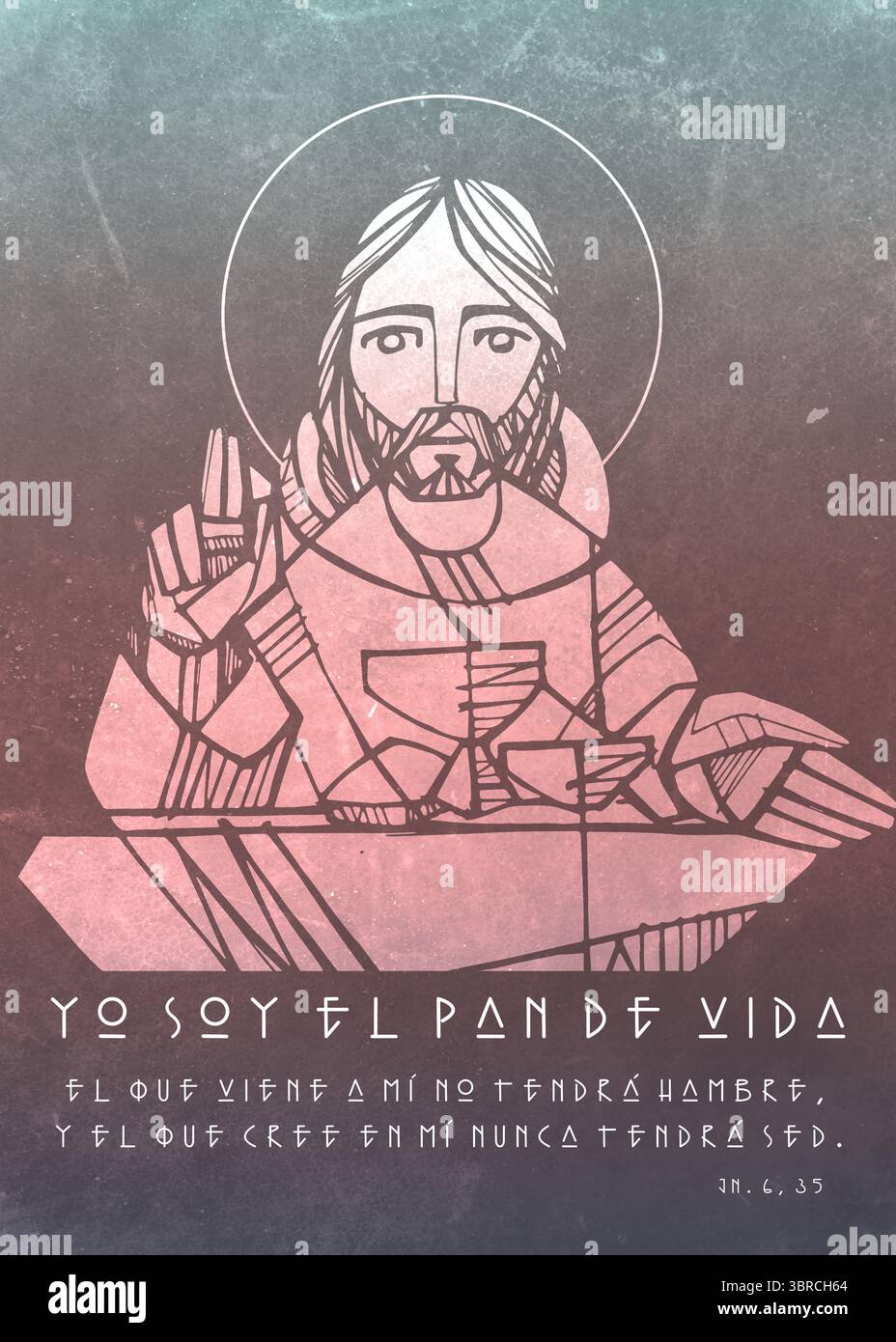 Hand drawn illustration drawing jesus hi-res stock photography and ...