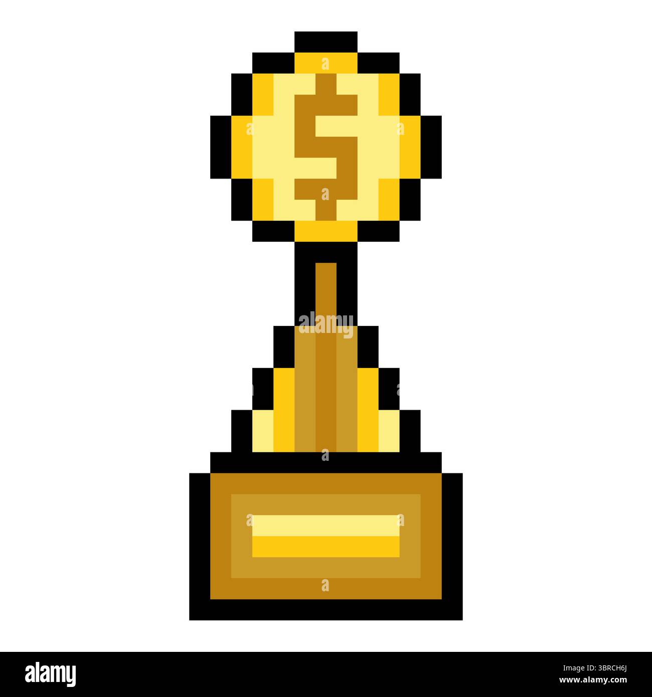 Dollar icon in pixel Cut Out Stock Images & Pictures - Alamy