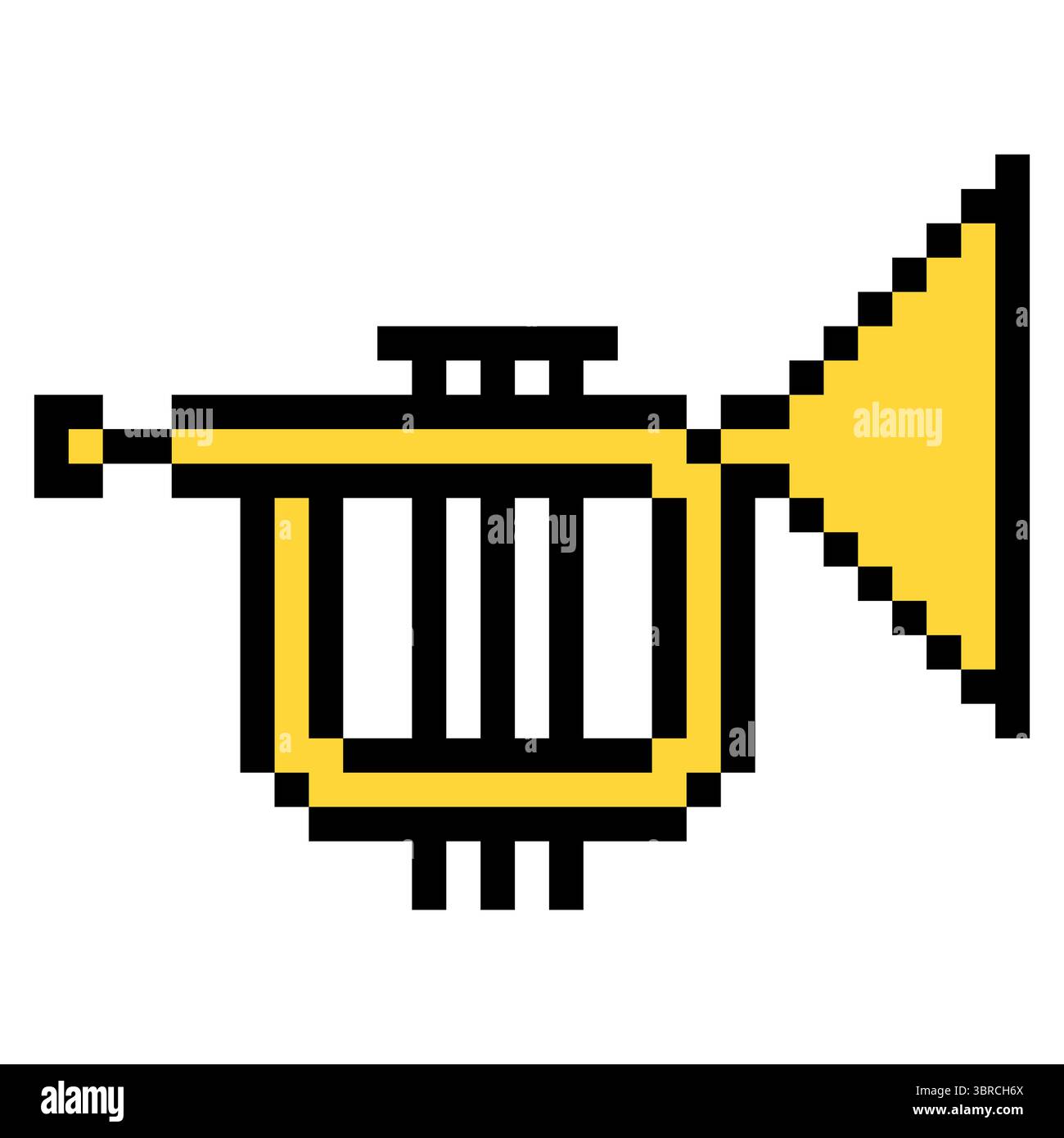 Trumpet in pixel art style Stock Vector Image & Art - Alamy