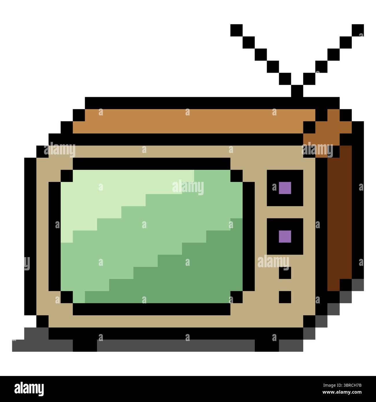 Old retro television in 8 bit pixel art style Stock Vector Image & Art ...