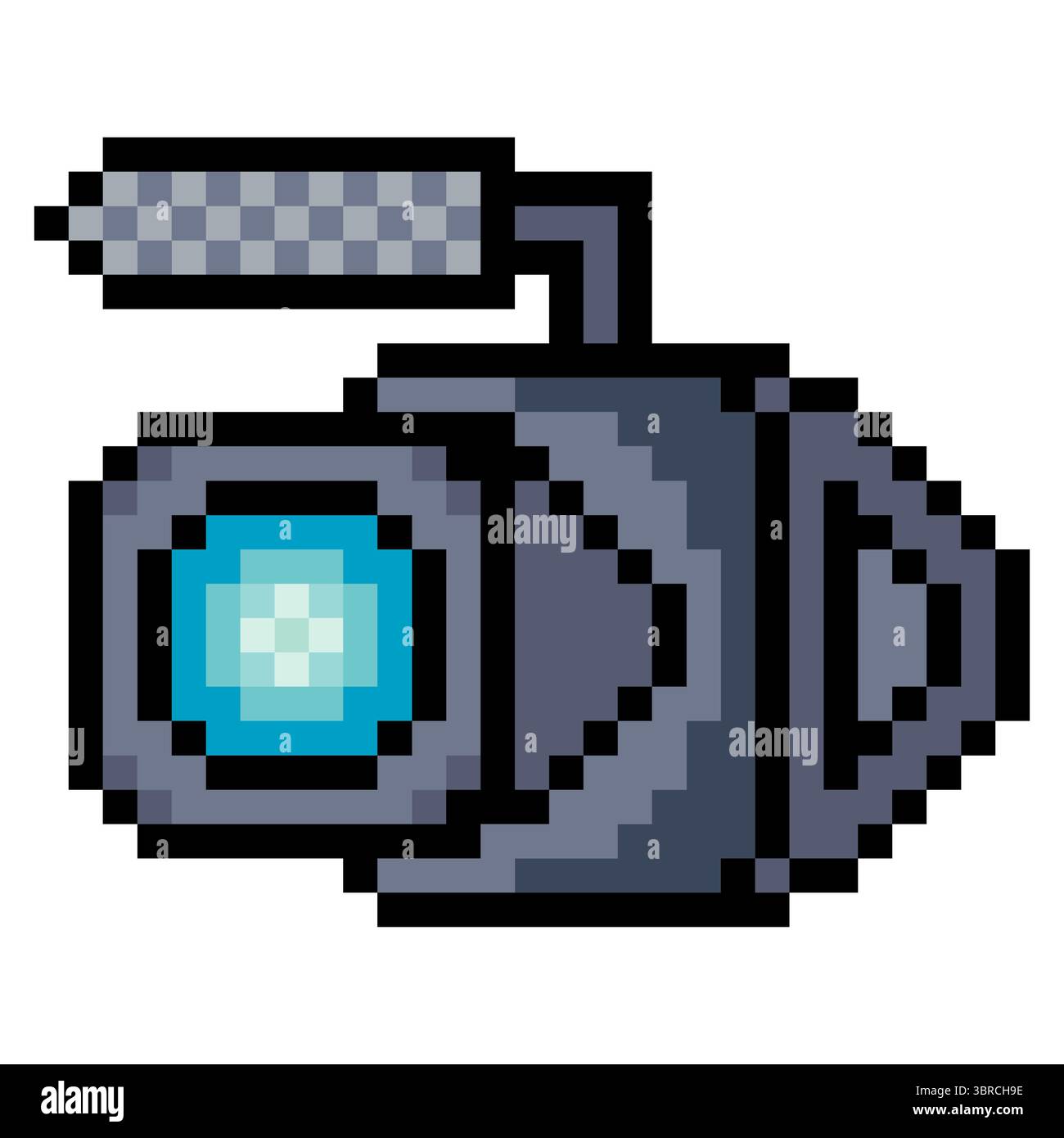 Professional digital video camera in pixel art style Stock Vector Image ...