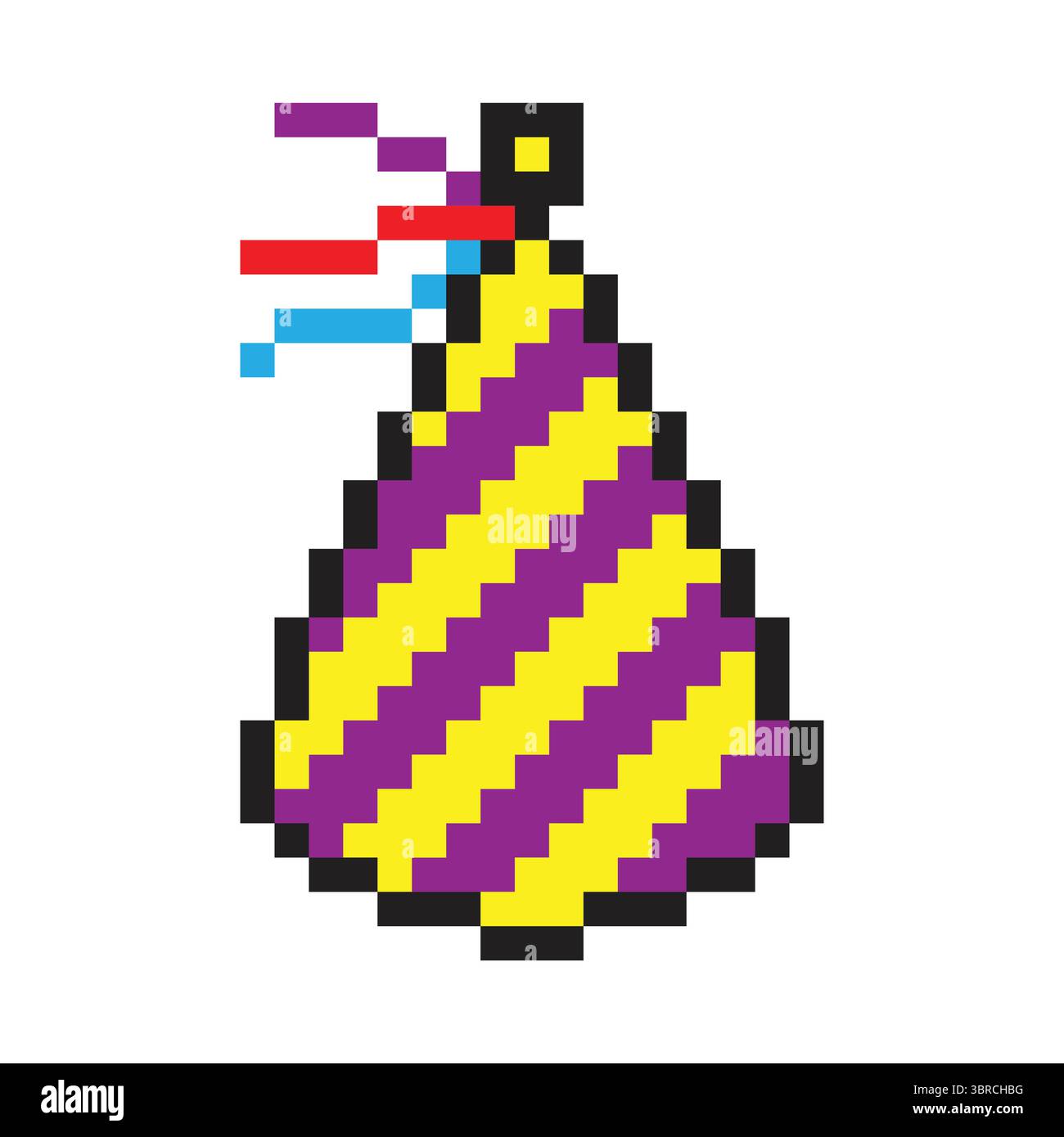 Birthday party hat pixel art Stock Vector Image & Art - Alamy