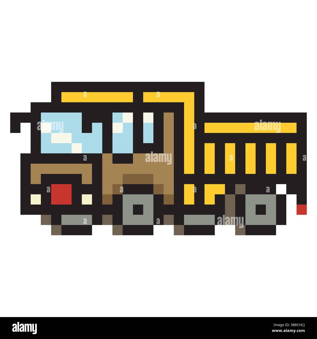 Pixel art cargo delivery hi-res stock photography and images - Alamy