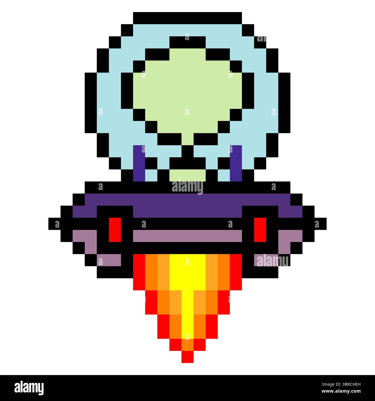 Pixel ufo Cut Out Stock Images & Pictures - Alamy