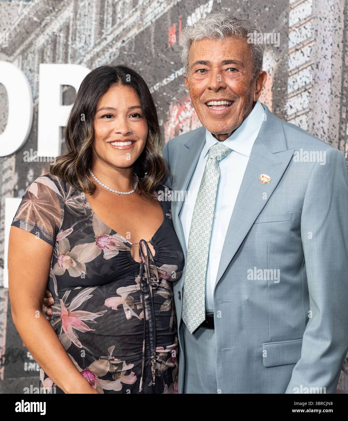 New York, NY, July 11, 2025: Gina Rodriguez and Genaro Rodriguez arrive ...