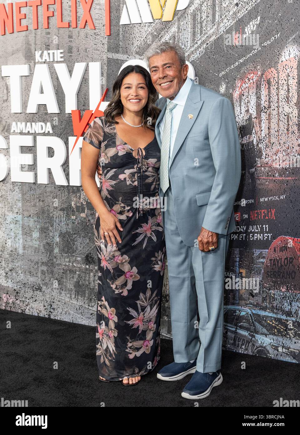 New York, NY, July 11, 2025: Gina Rodriguez and Genaro Rodriguez arrive ...