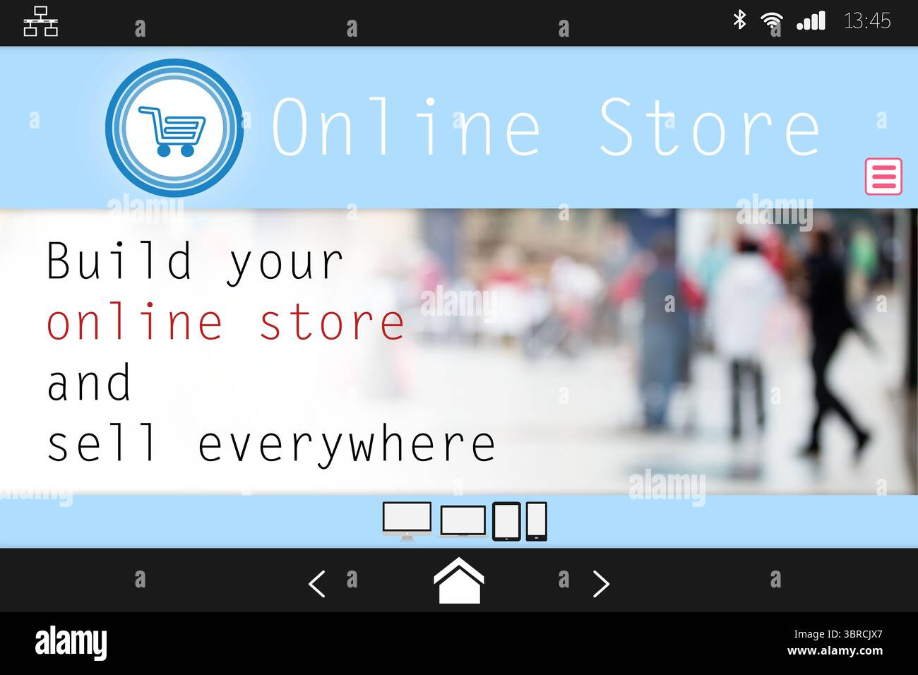 Screen of an online store Stock Photo - Alamy