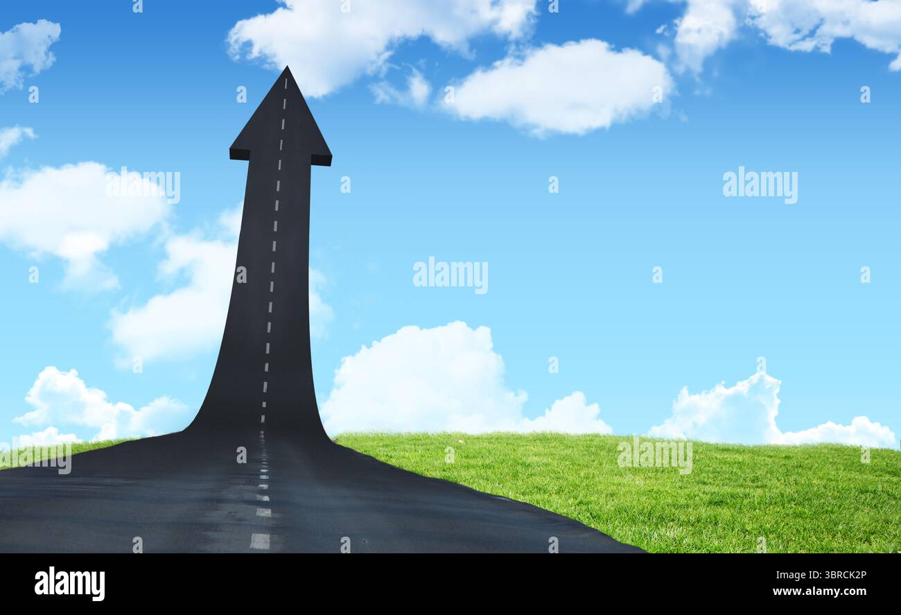 Up arrow road sign hi-res stock photography and images - Alamy