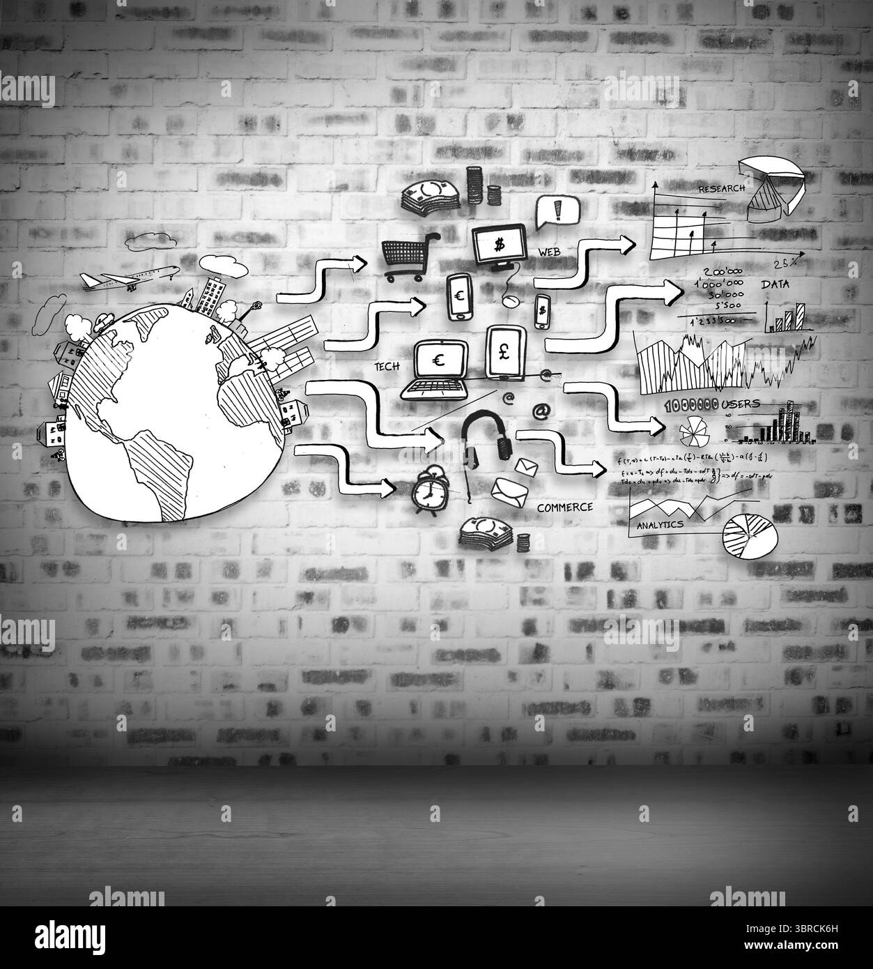 Digital business graphic Black and White Stock Photos & Images - Alamy