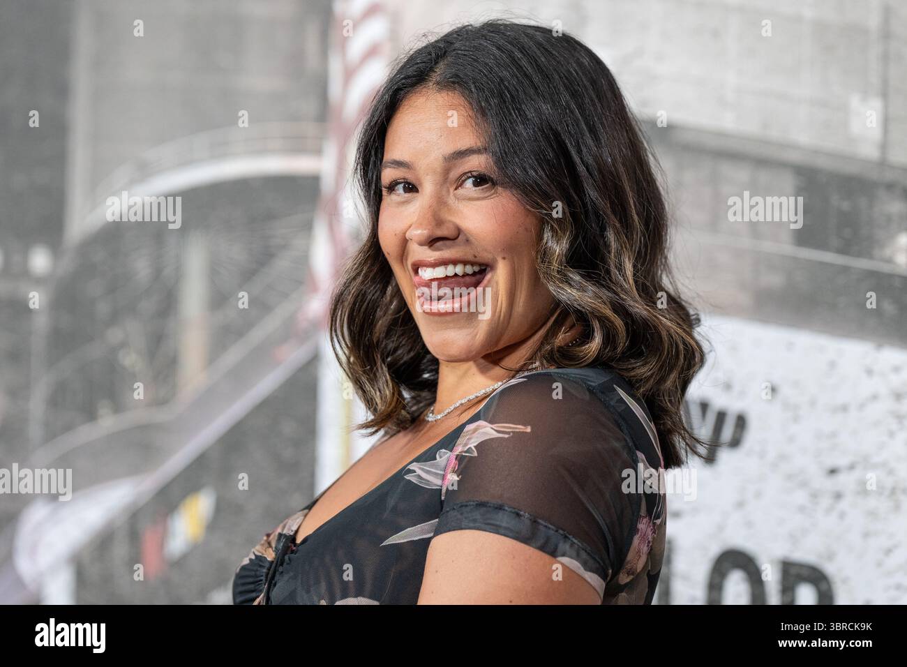New York, NY, July 11, 2025: Gina Rodriguez arrives for Katie Taylor vs ...
