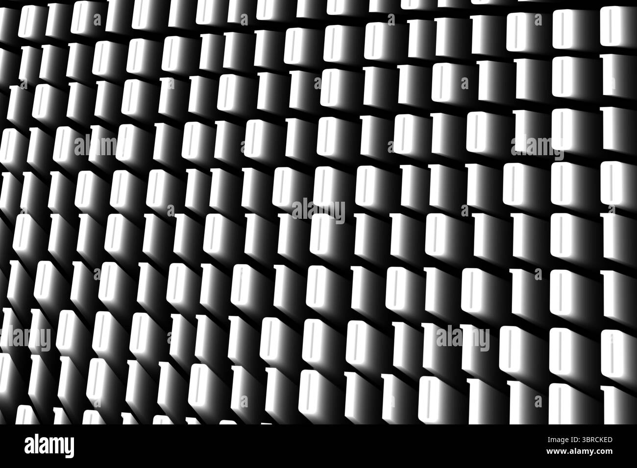 Digital data binary code futuristic Black and White Stock Photos ...