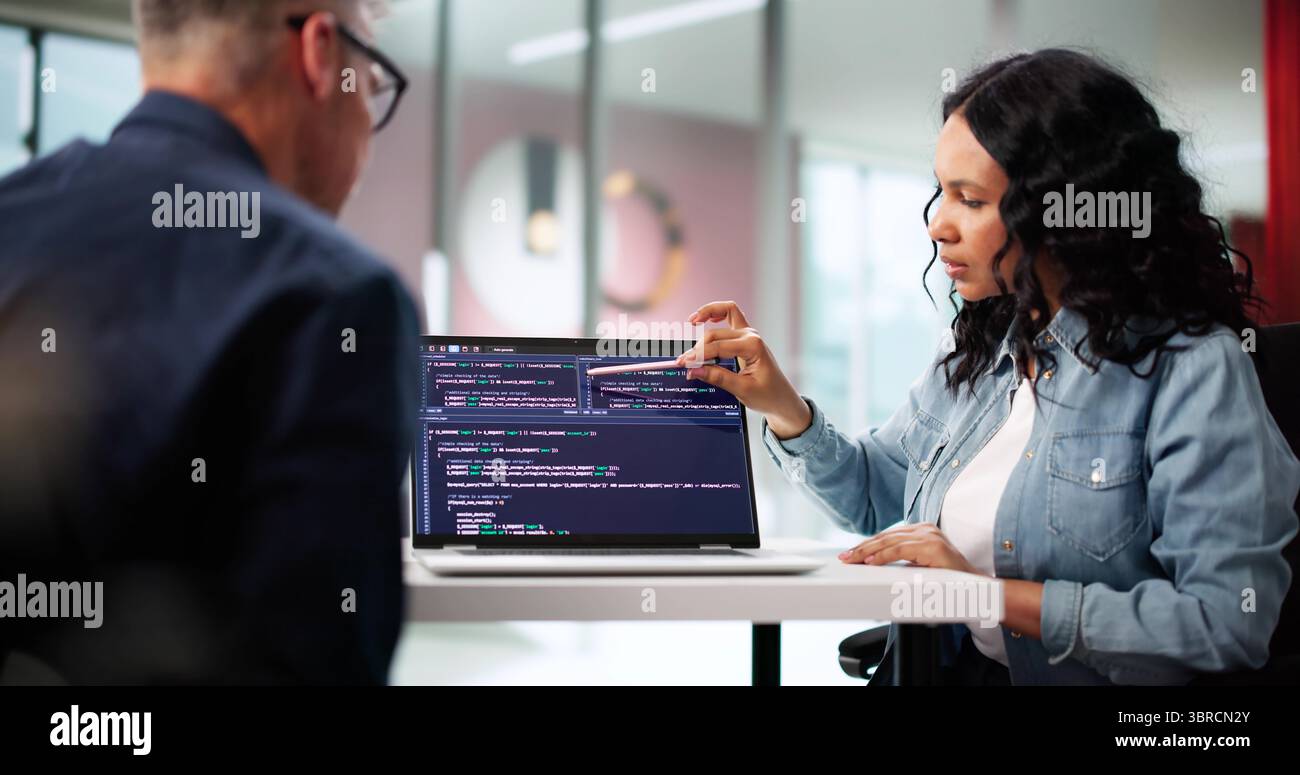 Multiracial team young programmers hi-res stock photography and images - Alamy