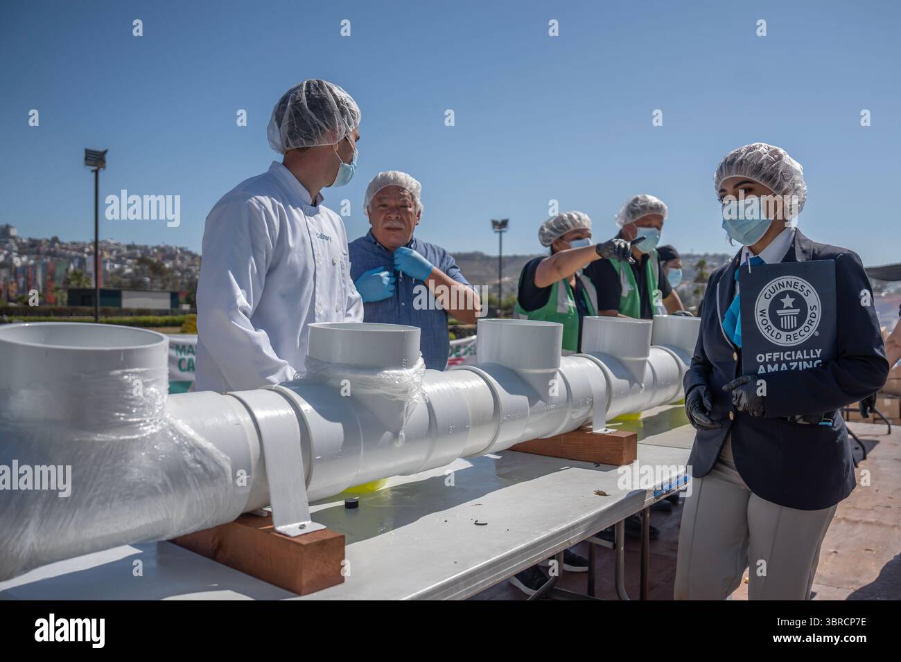 Tijuana, Mexico. 11th July, 2025. Guinness World Record adjudicator ...