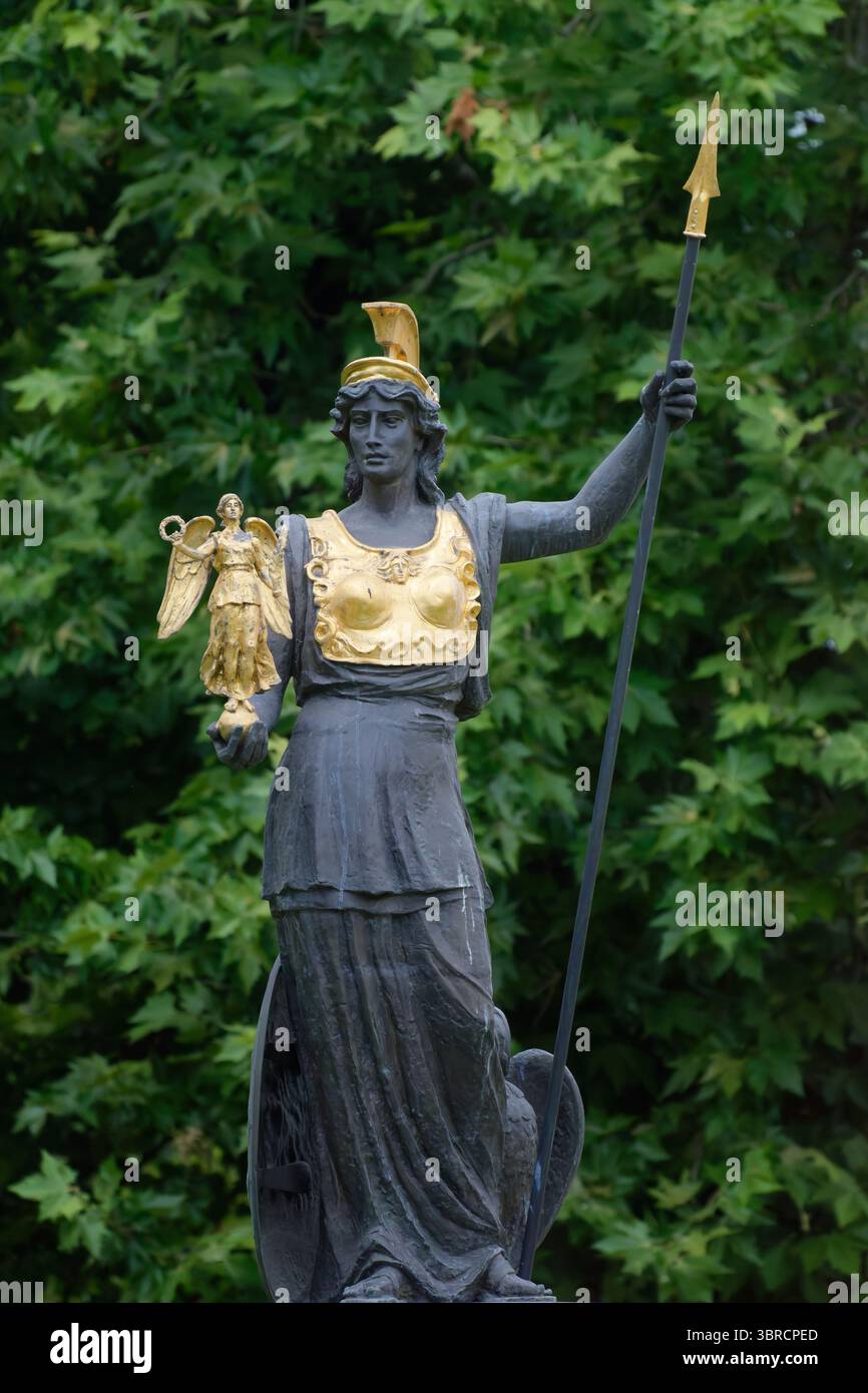 Statue of Minerva - Goddess of the arts and wisdom Stock Photo - Alamy
