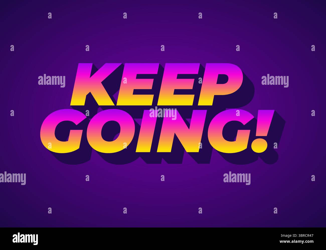 A vibrant graphic design featuring the motivational phrase KEEP GOING ...