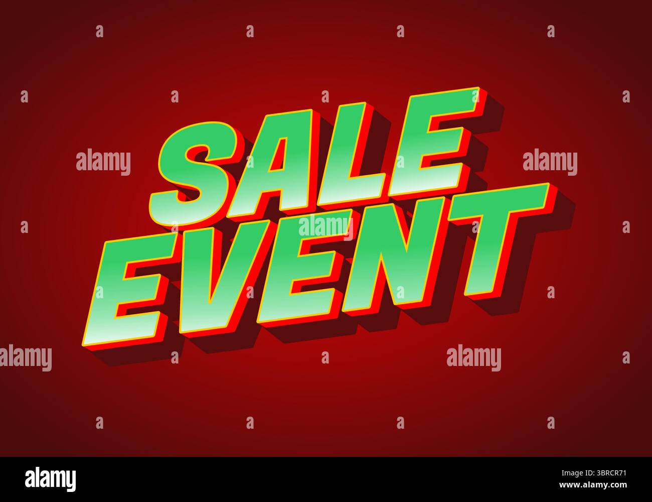 Bold text announcing a sale event, featuring a vibrant red background ...