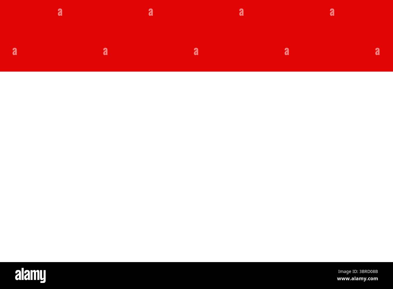 Flat design color field is showing equal horizontal red over white ...