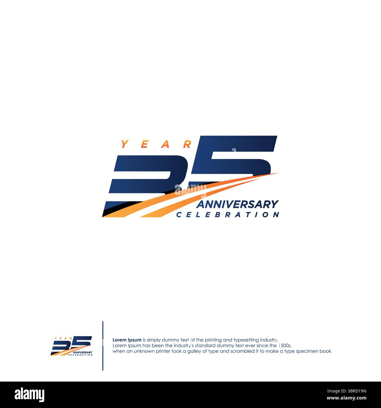 35 Years Anniversary logotype design flat style design template. Vector ...
