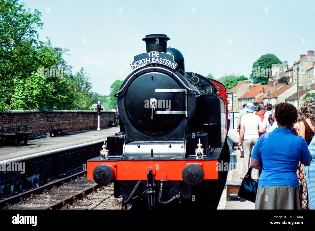 The North Eastern train arriving into Pickering station on the North ...