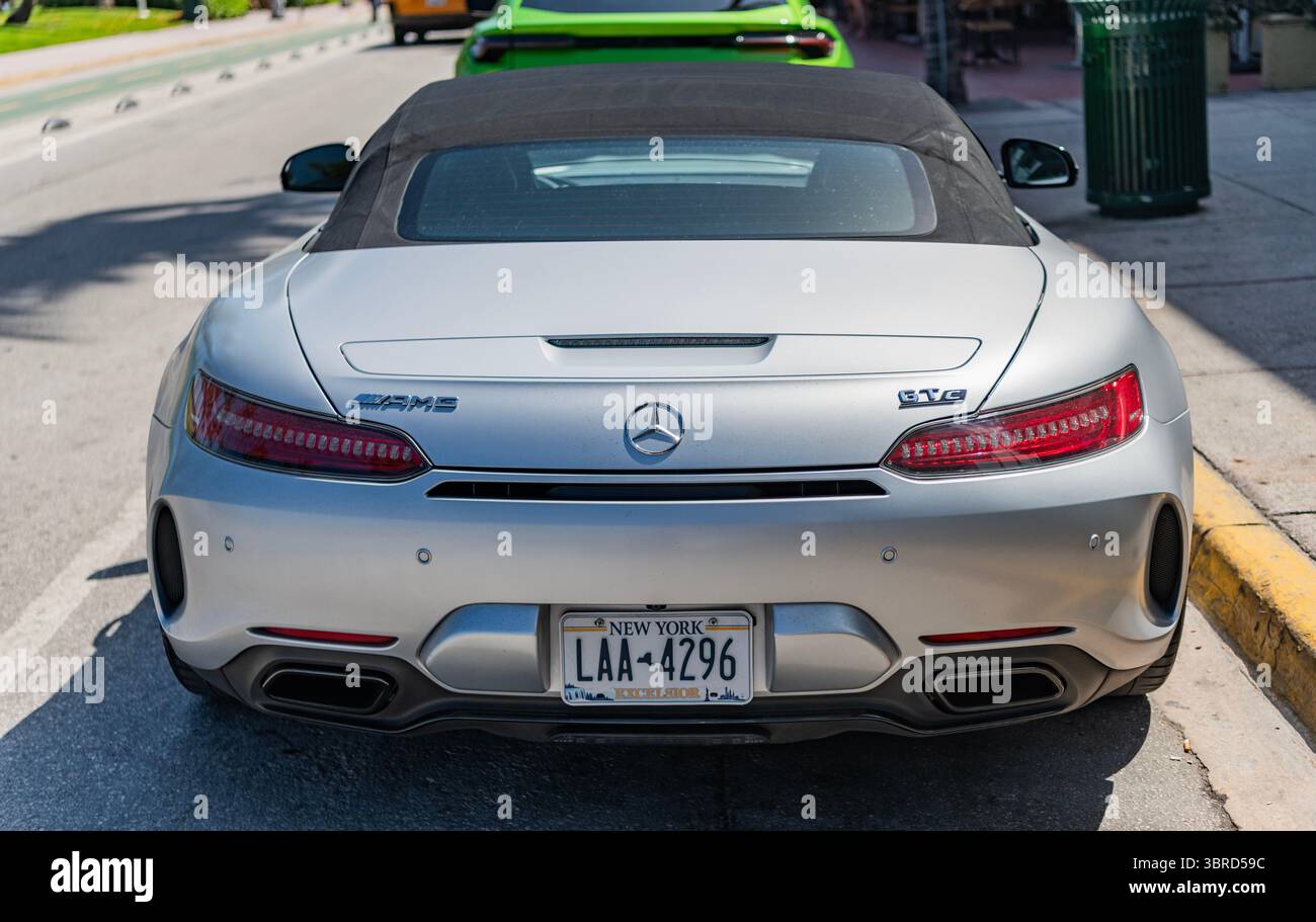 Miami, Florida, USA - April 04, 2025: Car Mercedes Benz AMG parked ...