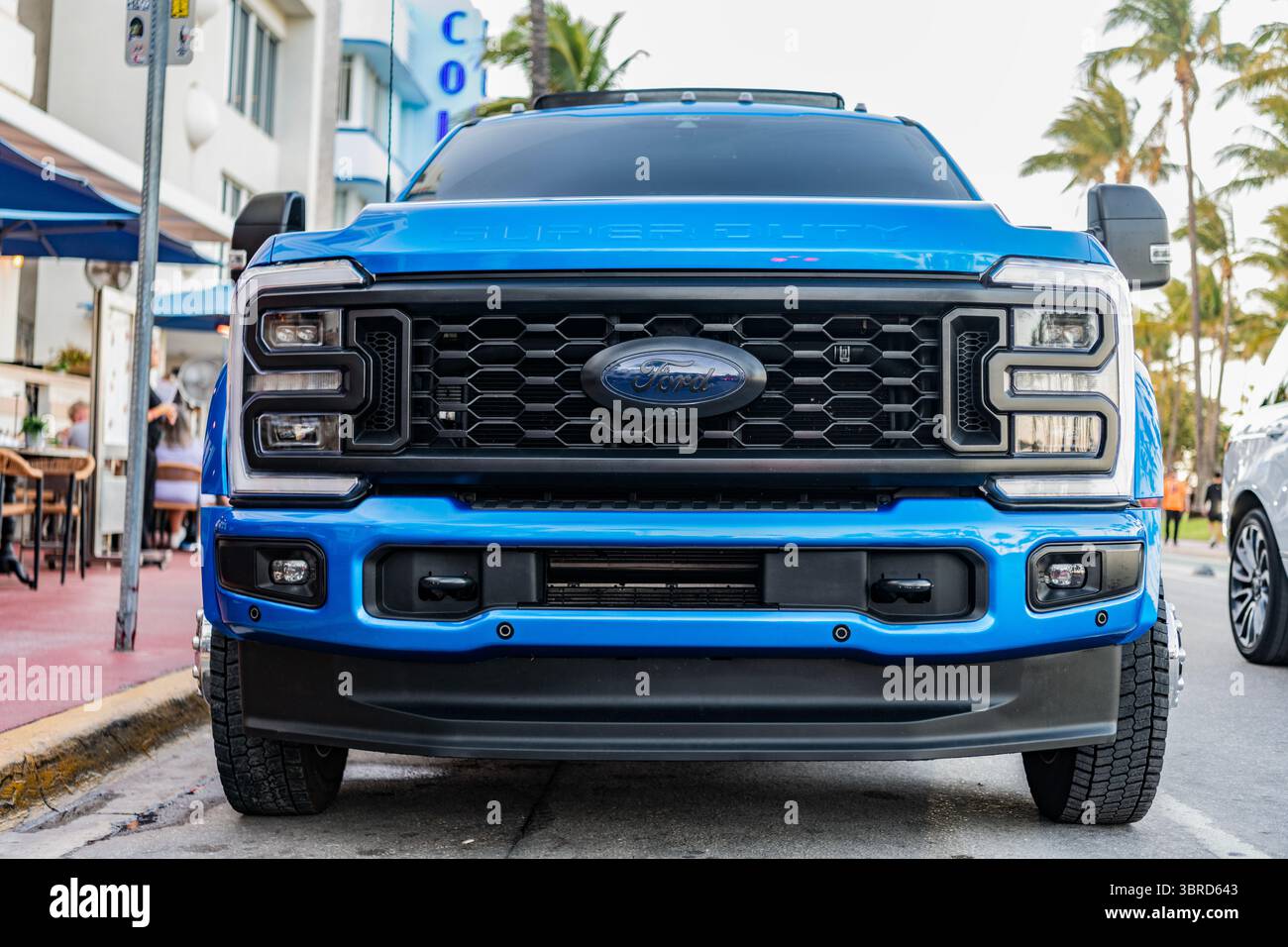 Miami, Florida, USA - April 07, 2025: Car Ford F250 parked outdoor ...