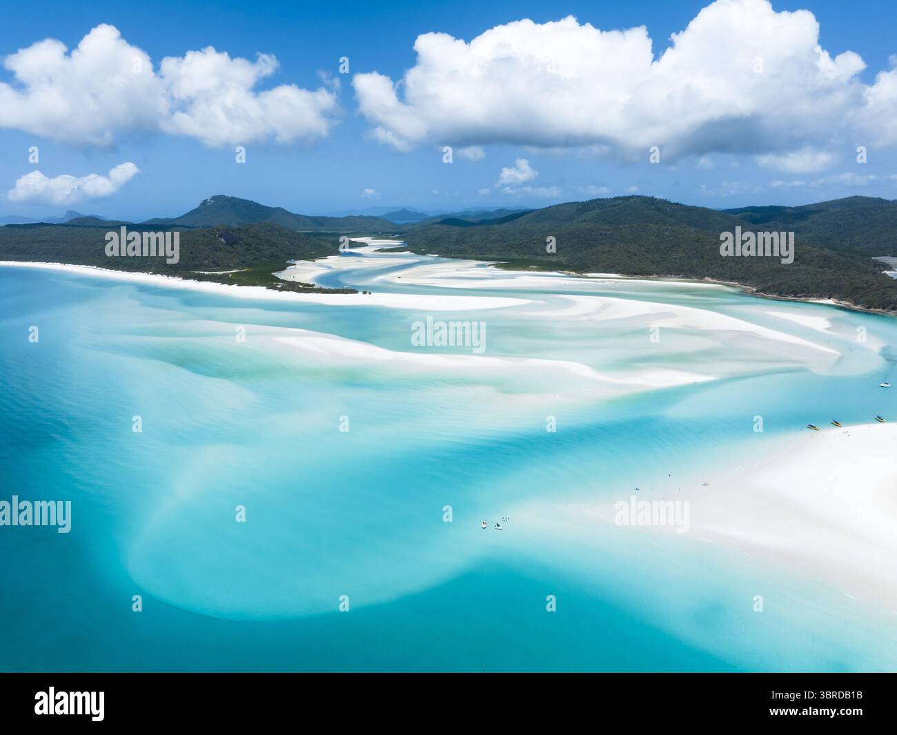 Whitehaven beach aerial view turquoise hi-res stock photography and ...