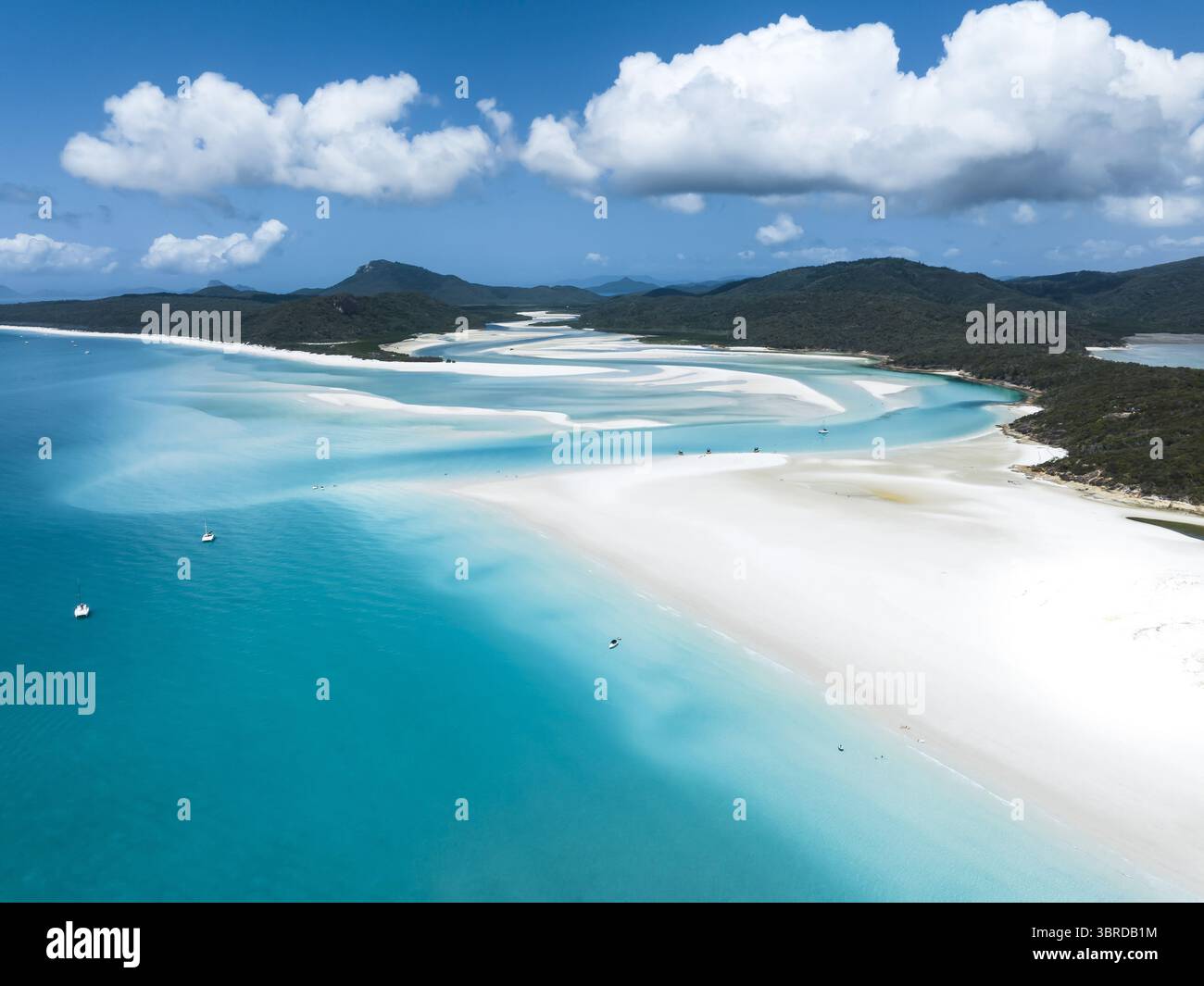 Whitehaven beach aerial view turquoise hi-res stock photography and ...