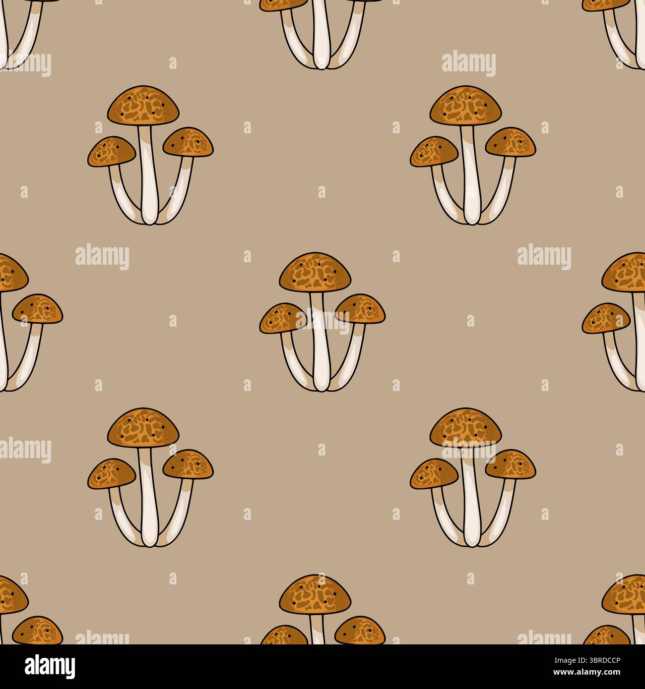 Honey fungus in woodland Stock Vector Images - Alamy
