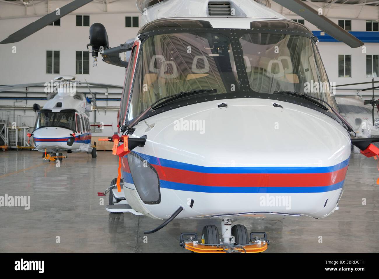 Two EC175 rescue helicopters are on duty and on standby at the First ...