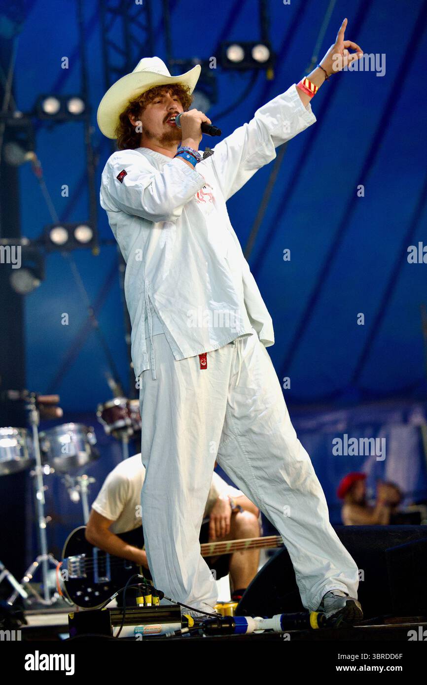 Fat Dog performing at Glastonbury Festival UK 27 Jun 2025 photo by ...