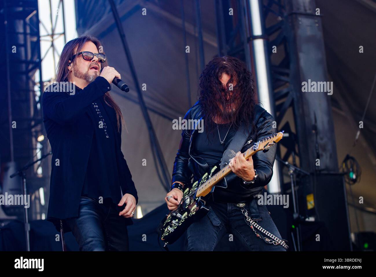 Edmonton, Canada. 11th July, 2025. Todd La Torre (L) and Michael Wilton ...