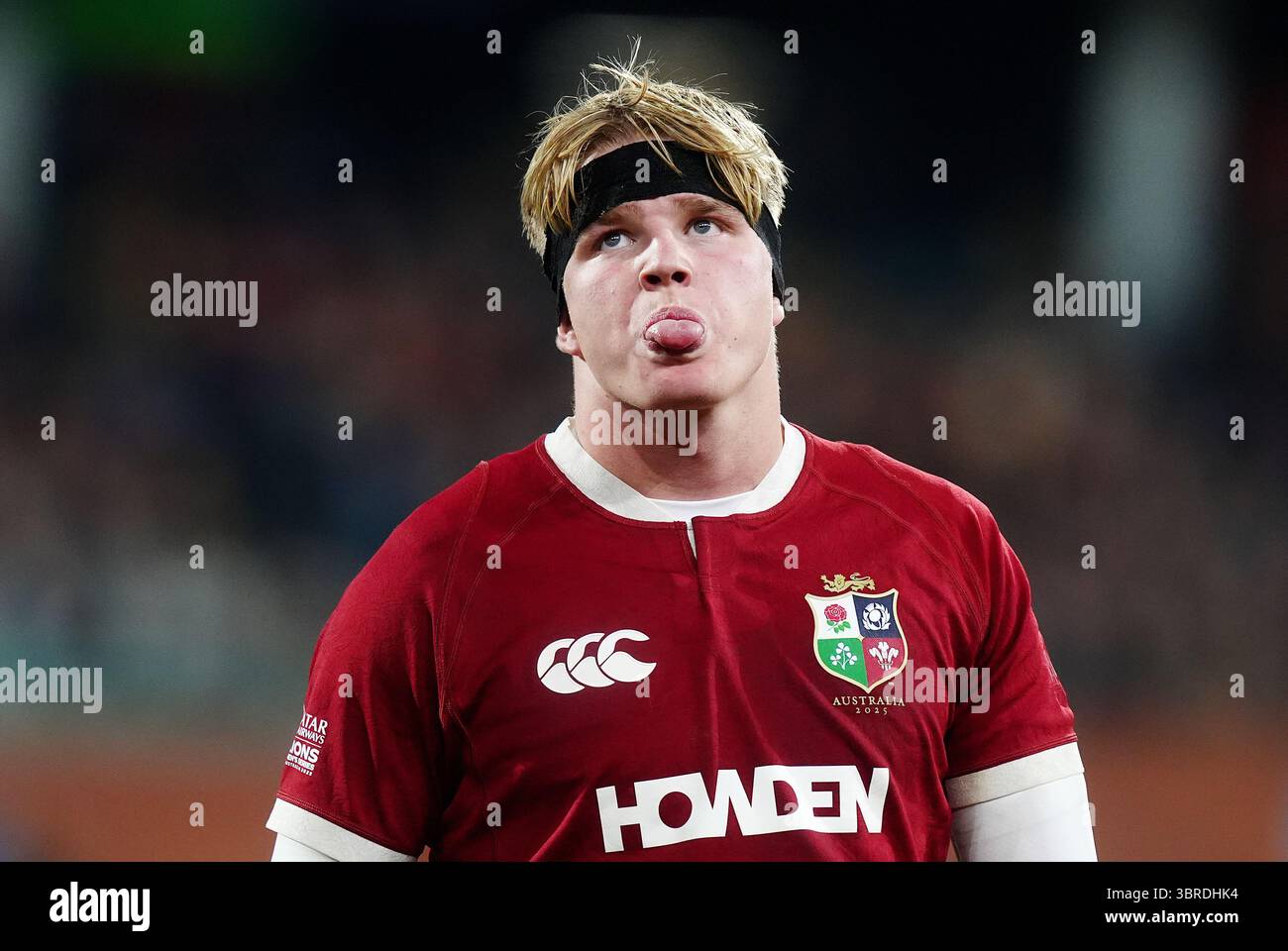 British and Irish Lions' Henry Pollock during the Qatar Airways Lions ...