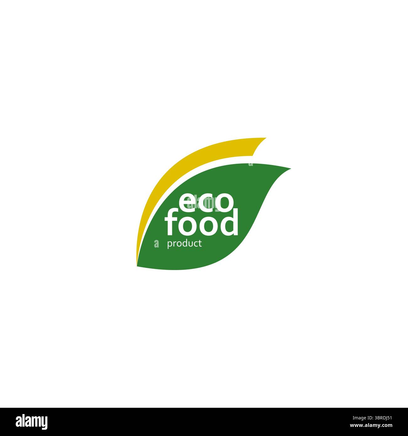 Eco Food Logo Product. Organic Food Sticker Design Stock Vector Image ...