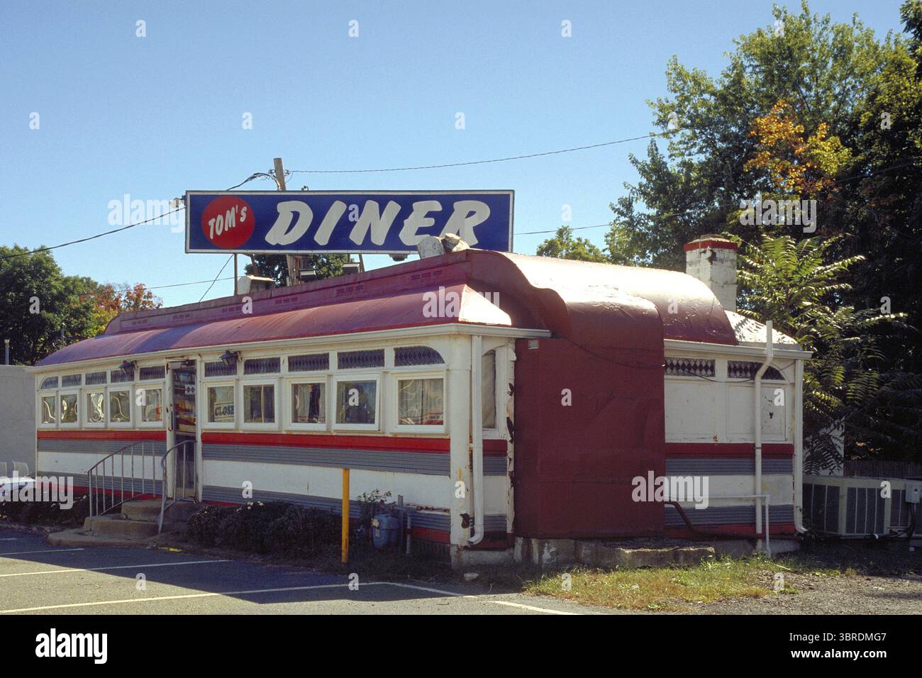 Original Diner Restaurant, decommissioned railway dining car, typical ...