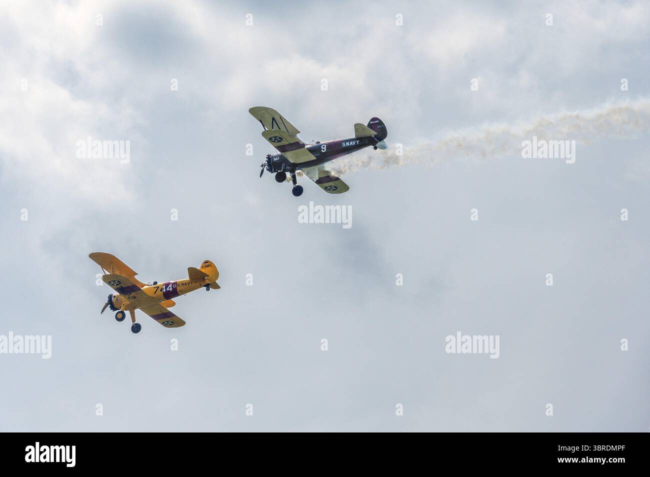 Biplane aeroplane, Boeing PT 17 Stearman and Stearman biplane with ...