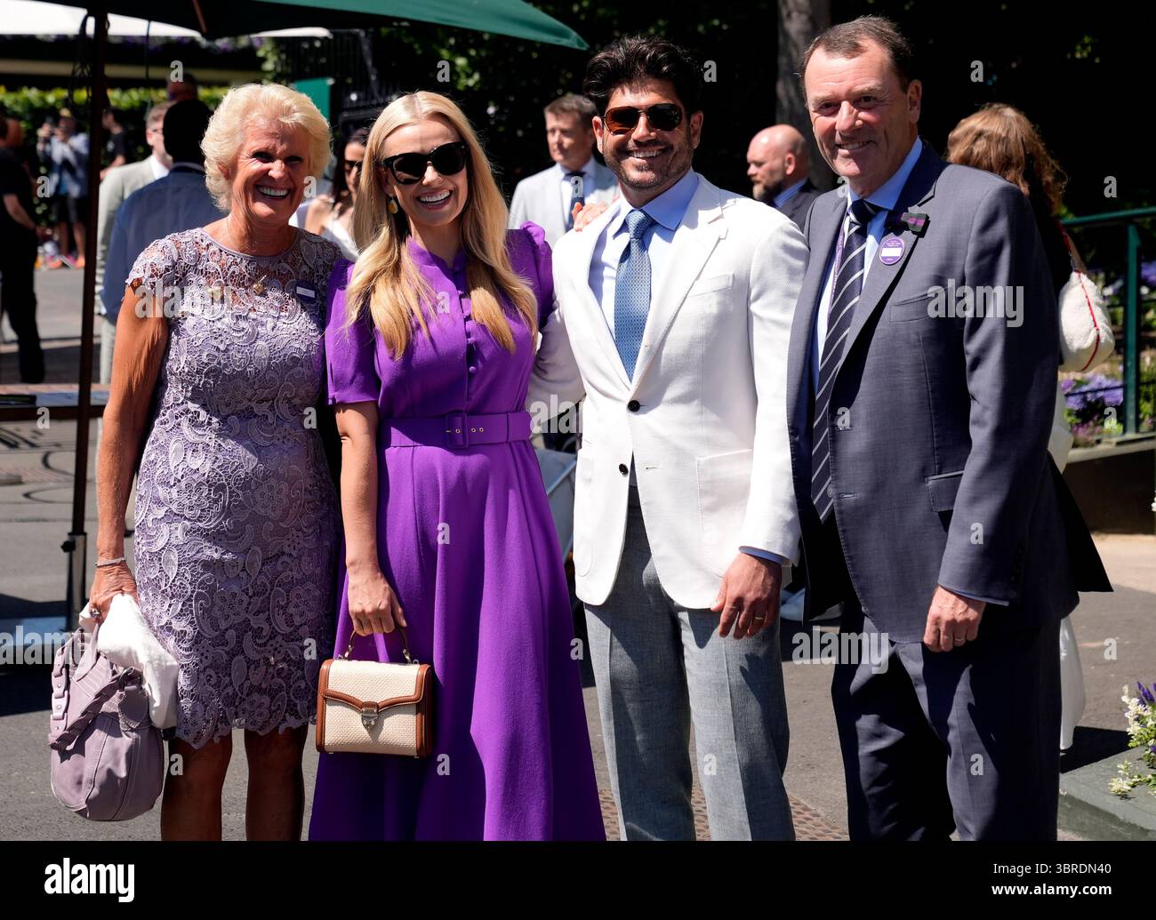 Katherine Jenkins and Andrew Levitas with Philip Brook (right) and his ...
