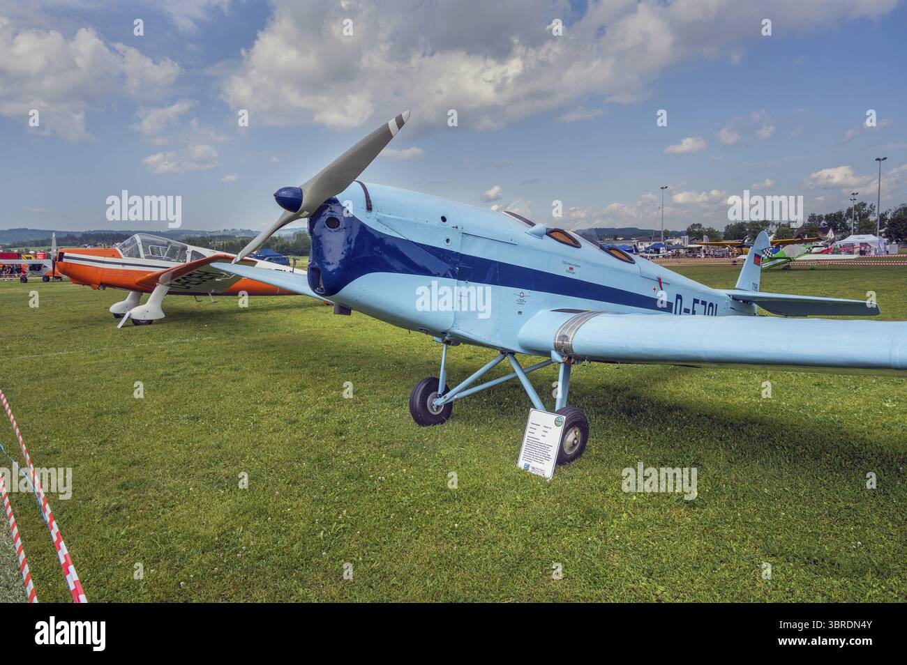 Aircraft Klemm 25 from 1934, registration, D-EJOL, at the airfield ...