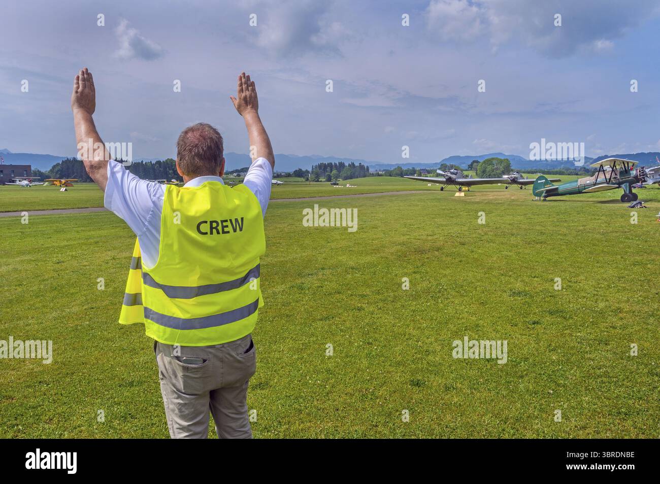 Two Junkers F 13 replicas take off at the airfield festival in Durach ...