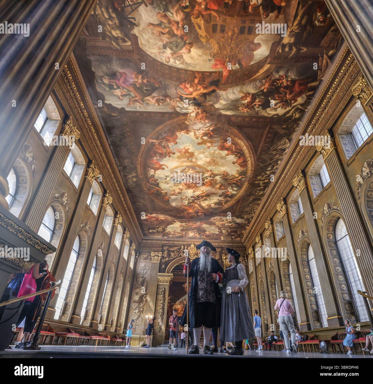 Greenwich London 12 July 2025 Pirates swarm the Old Royal Naval College ...