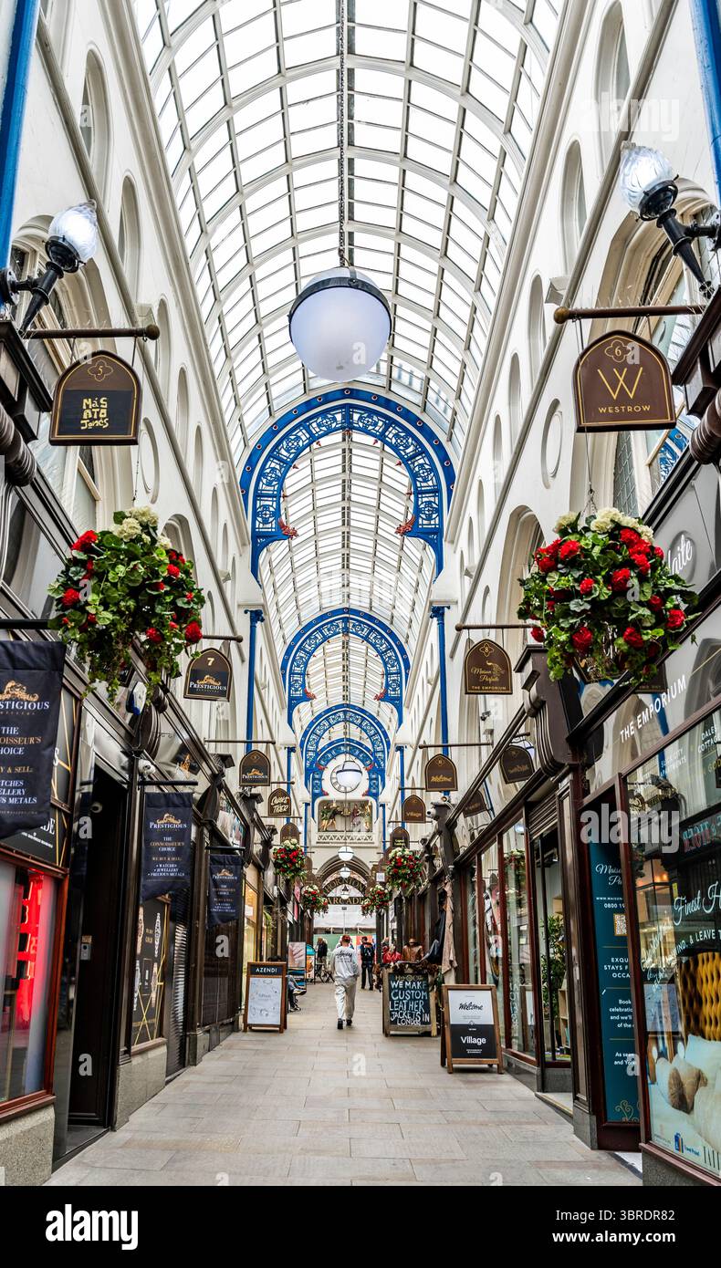 View of Thornton's Arcade, a Victorian shopping arcade opened in 1878 ...