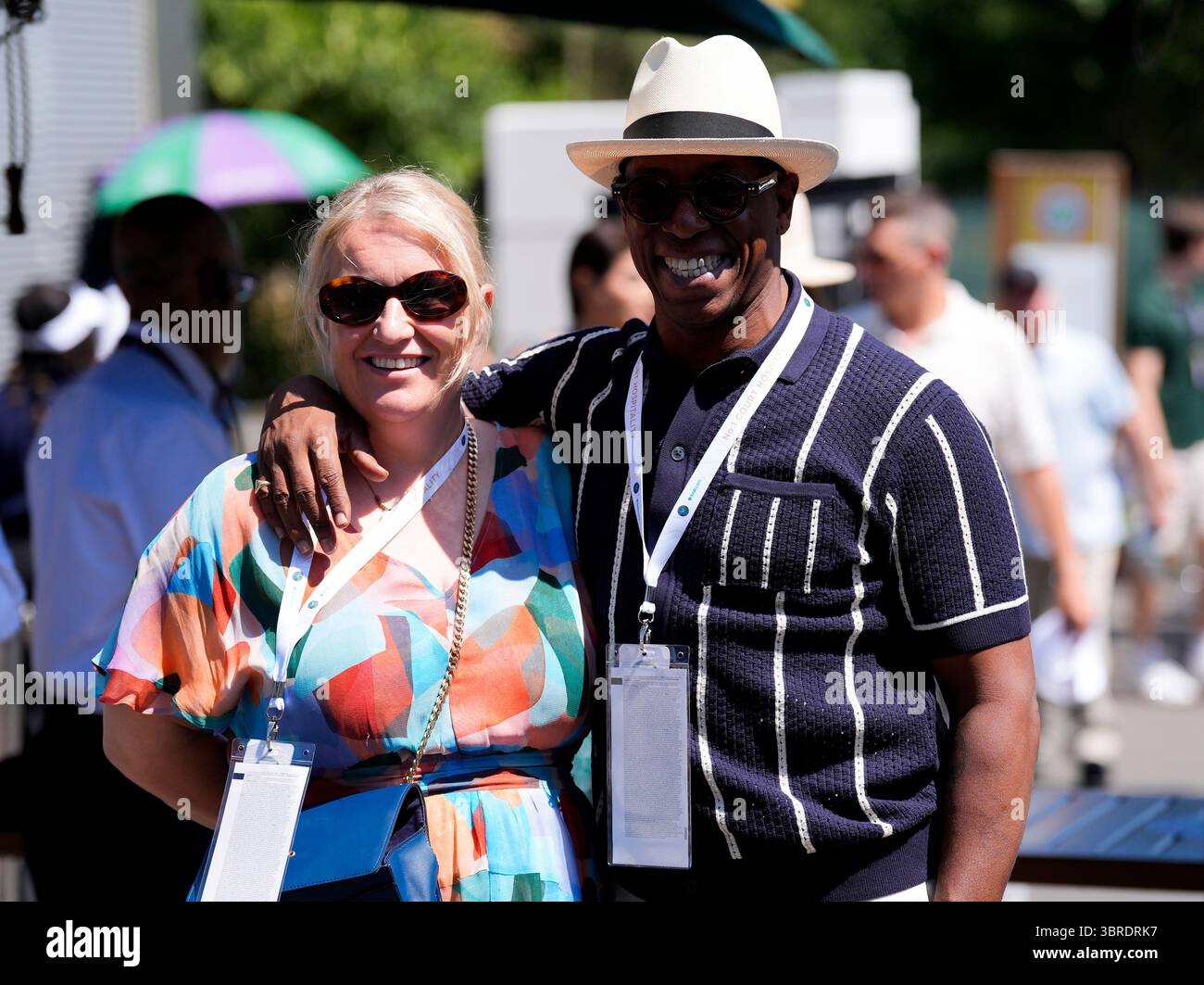 Ian Wright and Emma Hayes on day thirteen of the 2025 Wimbledon ...