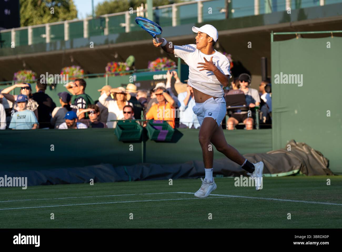 LONDON, ENGLAND - JULY 2: Rinky Hijikata of Australia during Wimbledon ...