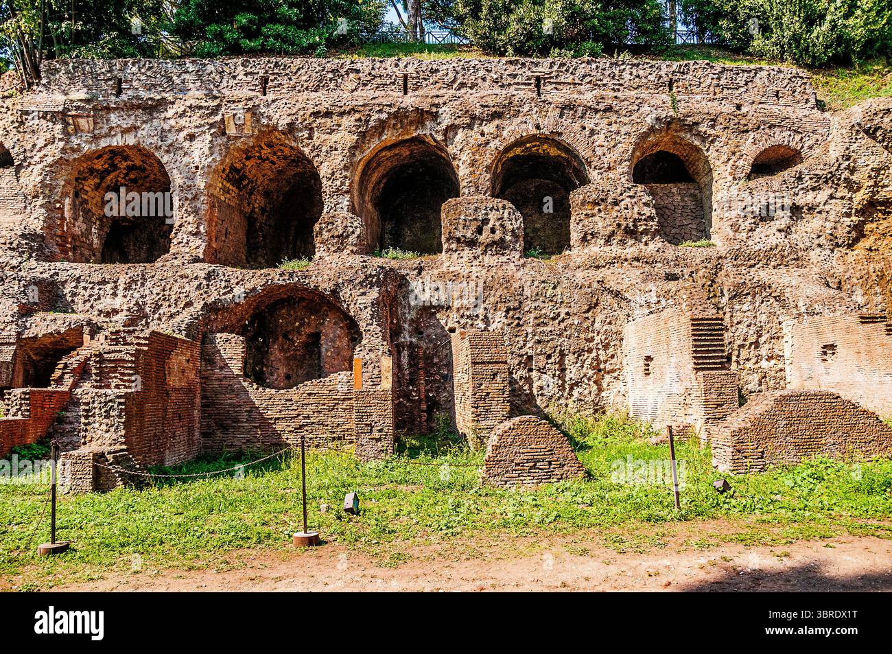 Rome, Italy Sep 28, 2009: Palatine Hill, known as the birthplace of the ...